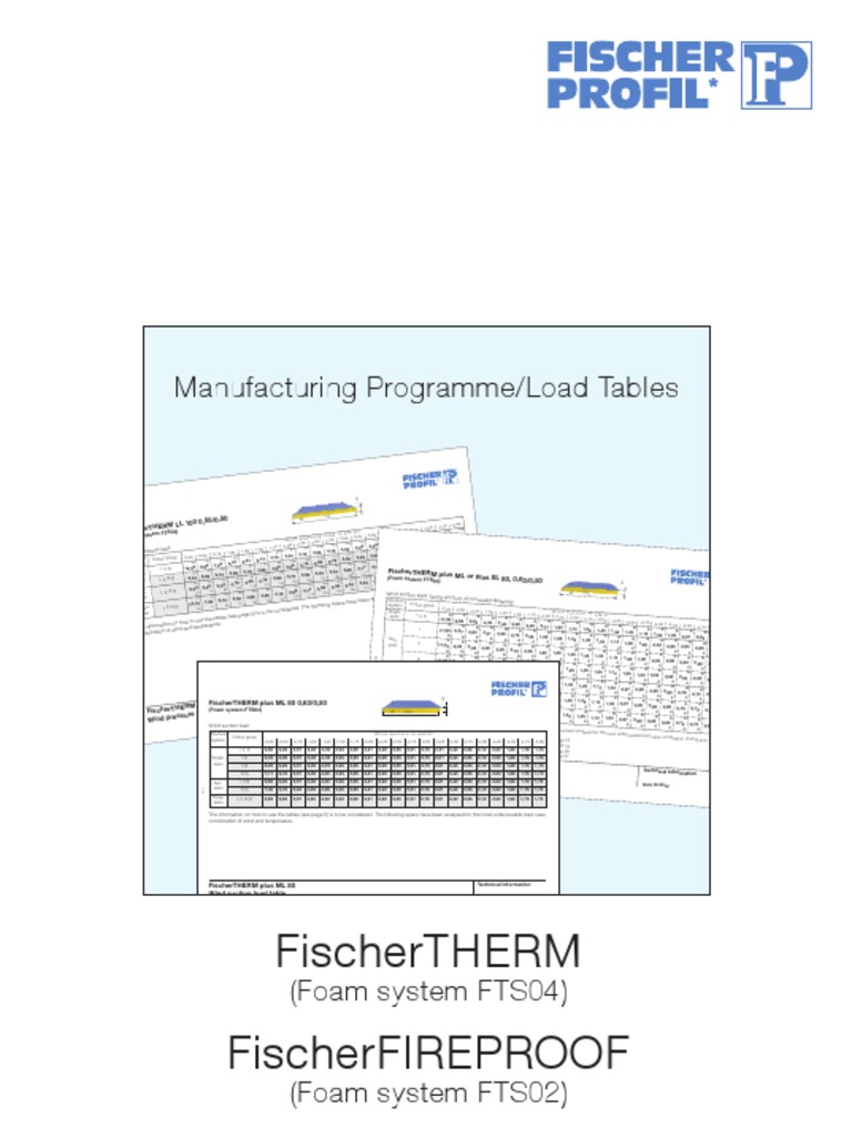 Load-Table FischerTHERM Eng | PDF