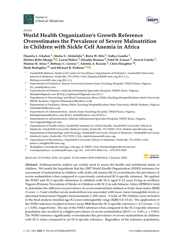 World Health Organization's Growth Reference | PDF | Body Mass Index ...