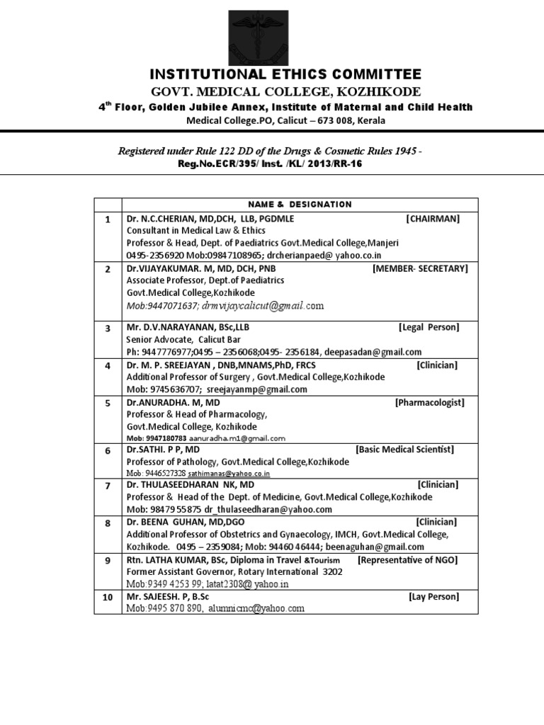 IEC Members List | PDF