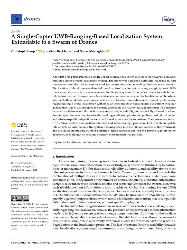 Drones: A Single-Copter UWB-Ranging-Based Localization System ...