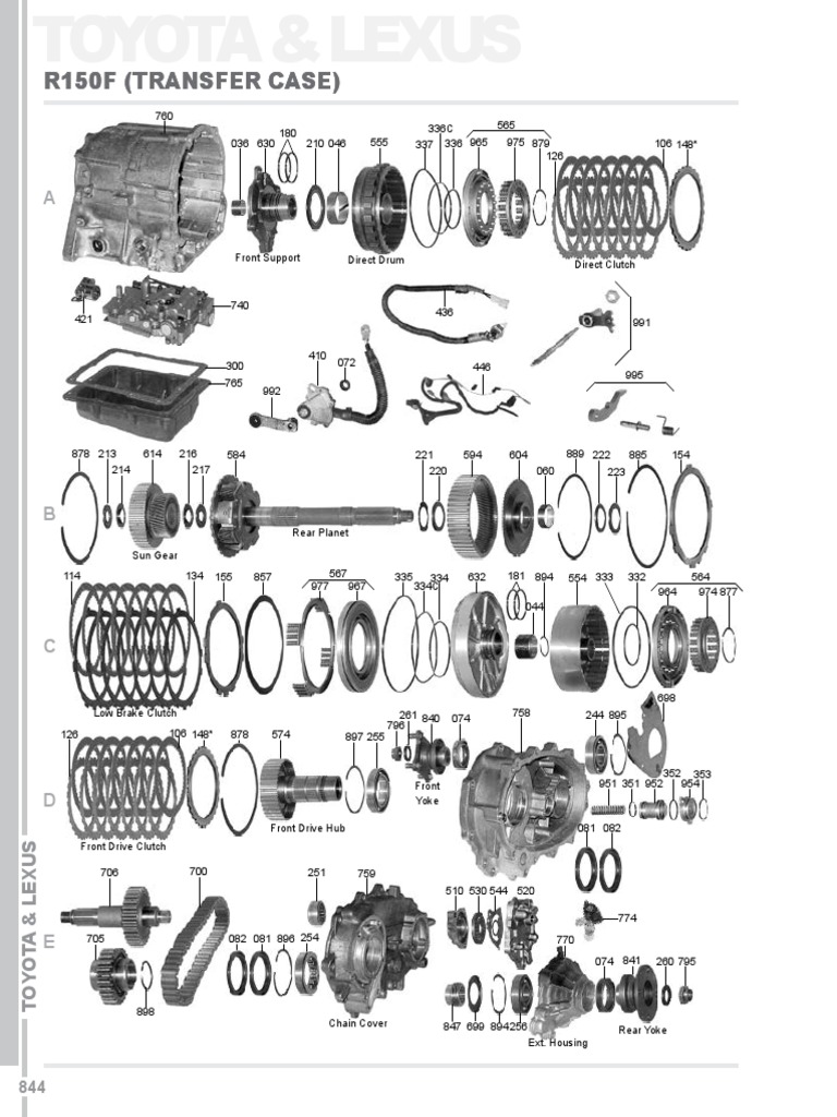 Toyota & Lexus r150f (Transfer Case) | PDF | Clutch | Toyota