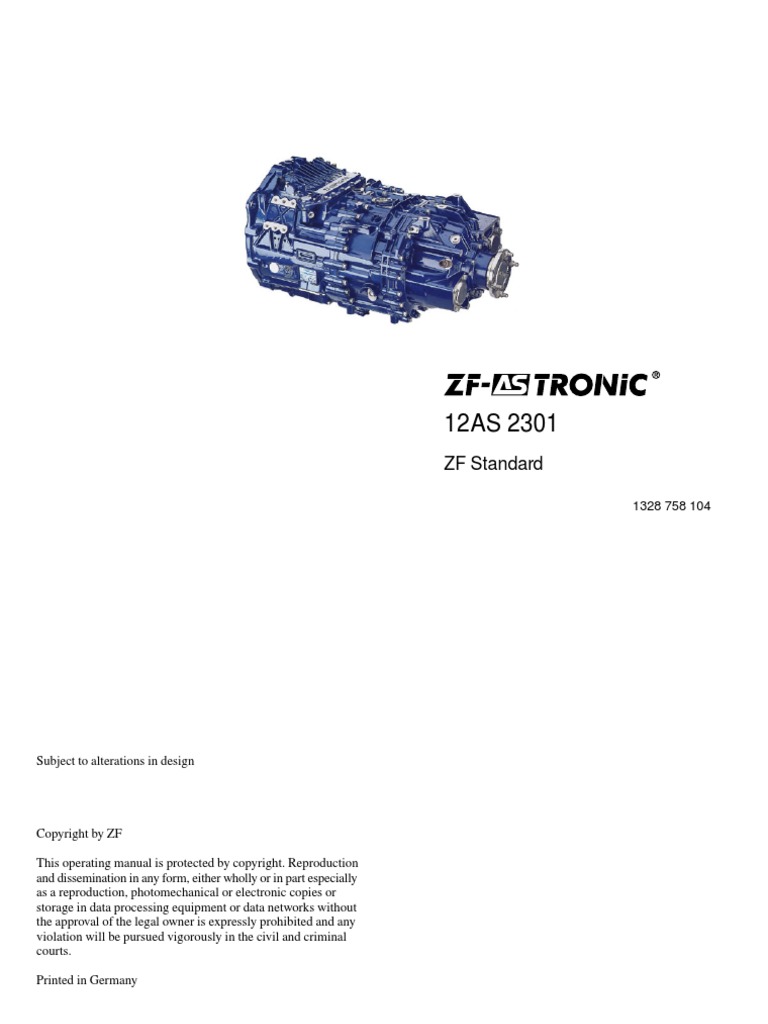 ZF AS Tronic Manual | PDF | Automatic Transmission | Manual Transmission