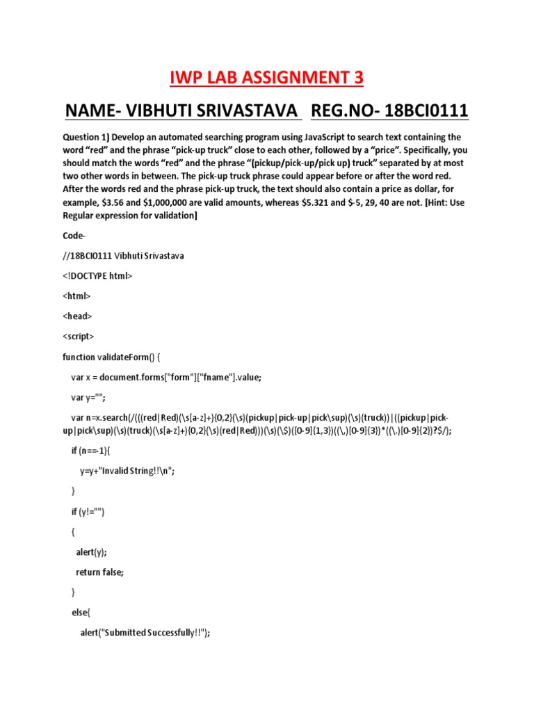 Iwp Lab Assignment 3 DDD PDF | PDF | Computing | Computer Programming