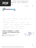 ENSA CCNAv7 Modules 1 - 2 OSPF Concepts and Configuration Exam | PDF | Routing | Router (Computing)