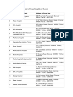 Chennai Pin Code List | PDF | Freight Transport | Public Services
