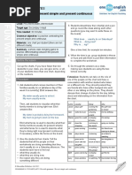 Present Tenses Grammar Activities | PDF | Grammar | Linguistics