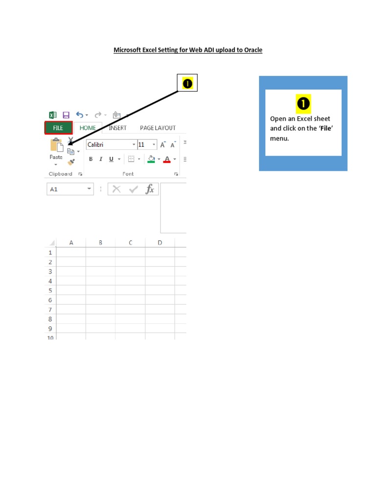 How To Enable WEB ADI Settings For EXCEL | PDF
