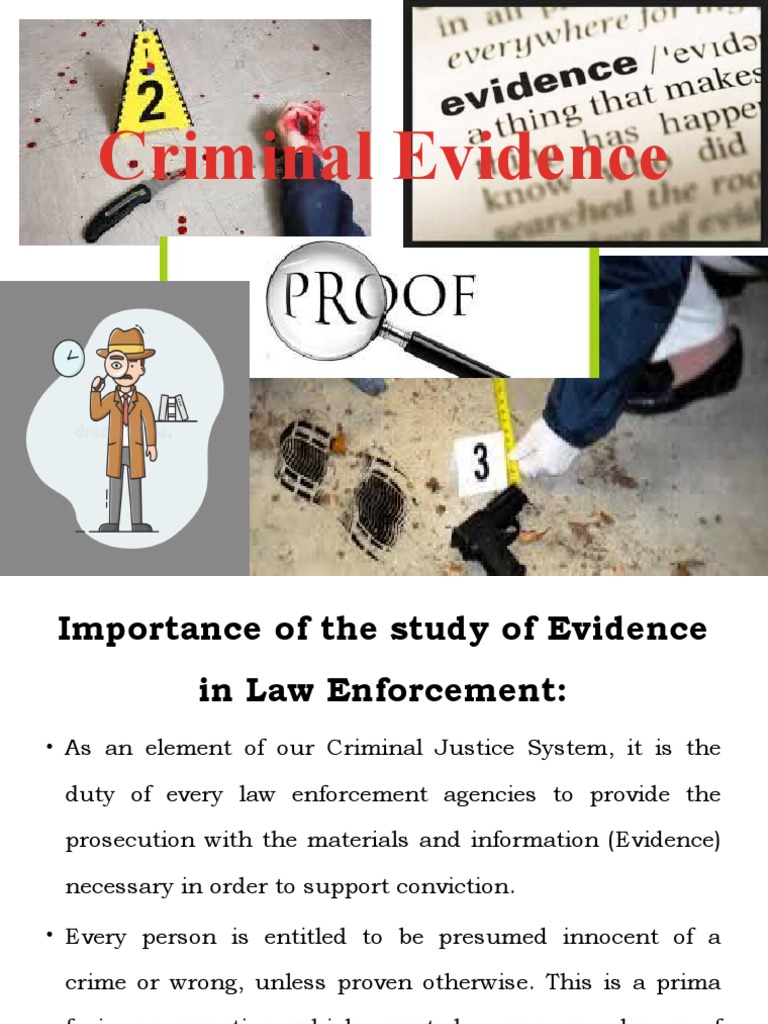 Criminal Evidence Integrated Review | PDF | Evidence (Law) | Evidence