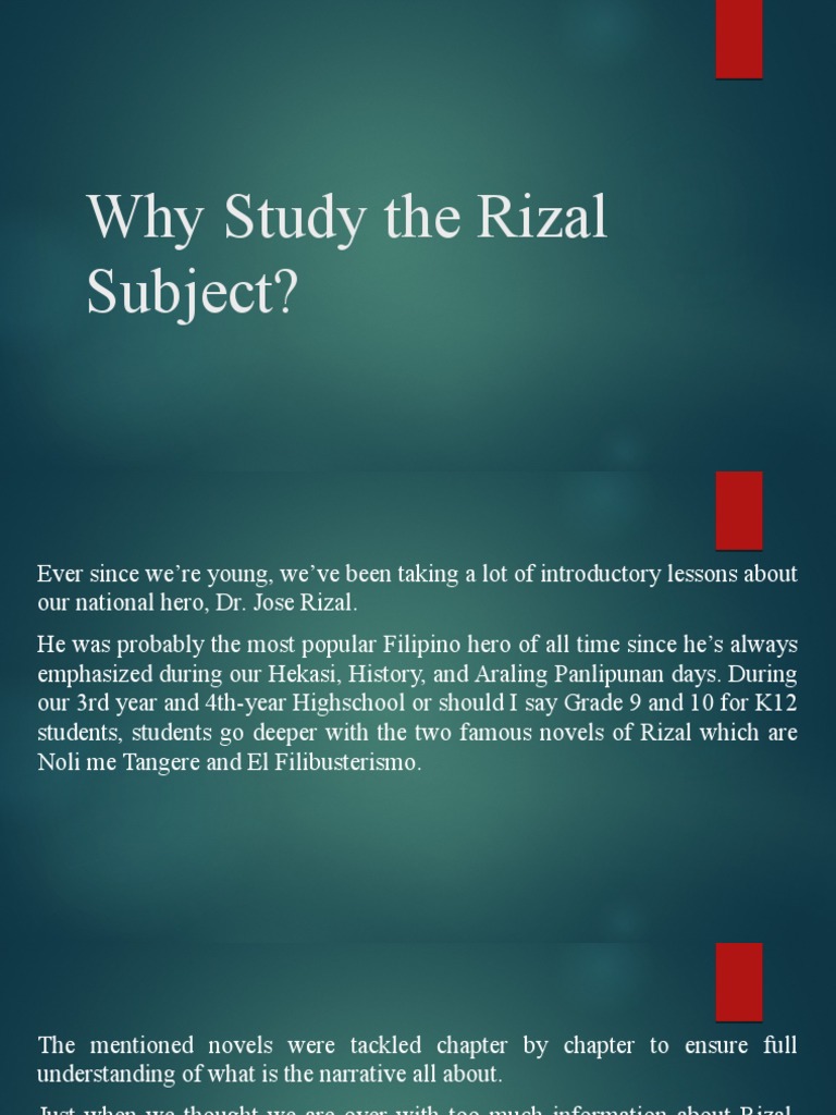 Why Study Rizal | PDF | Critical Thinking