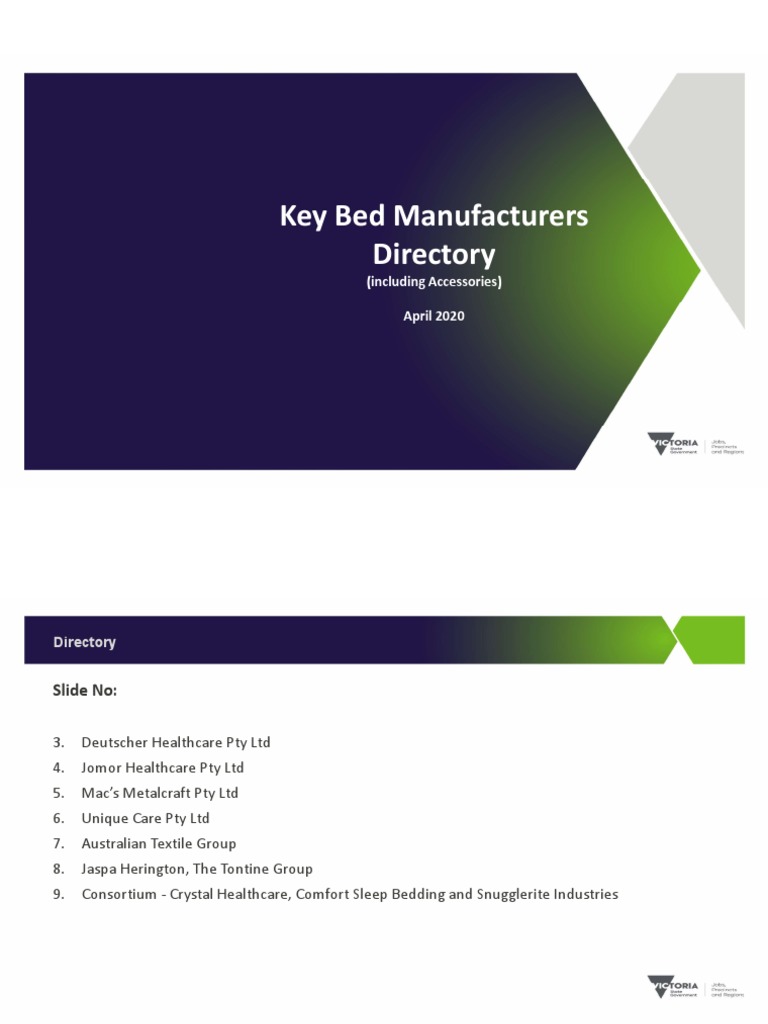 Key Bed Manufacturers Directory: (Including Accessories) April 2020 ...