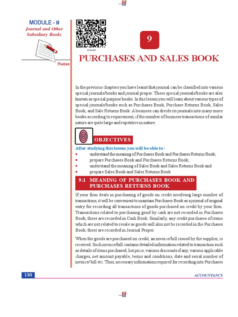 Purchases and Sales Book: Module | Download Free PDF | Invoice | Debits ...