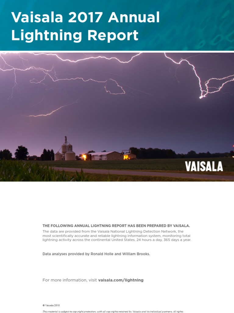 2017 U.S. Lightning Activity Report | PDF | Lightning