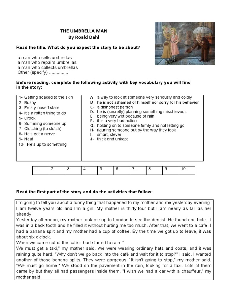 THE UMBRELLA MAN Part 1 | PDF