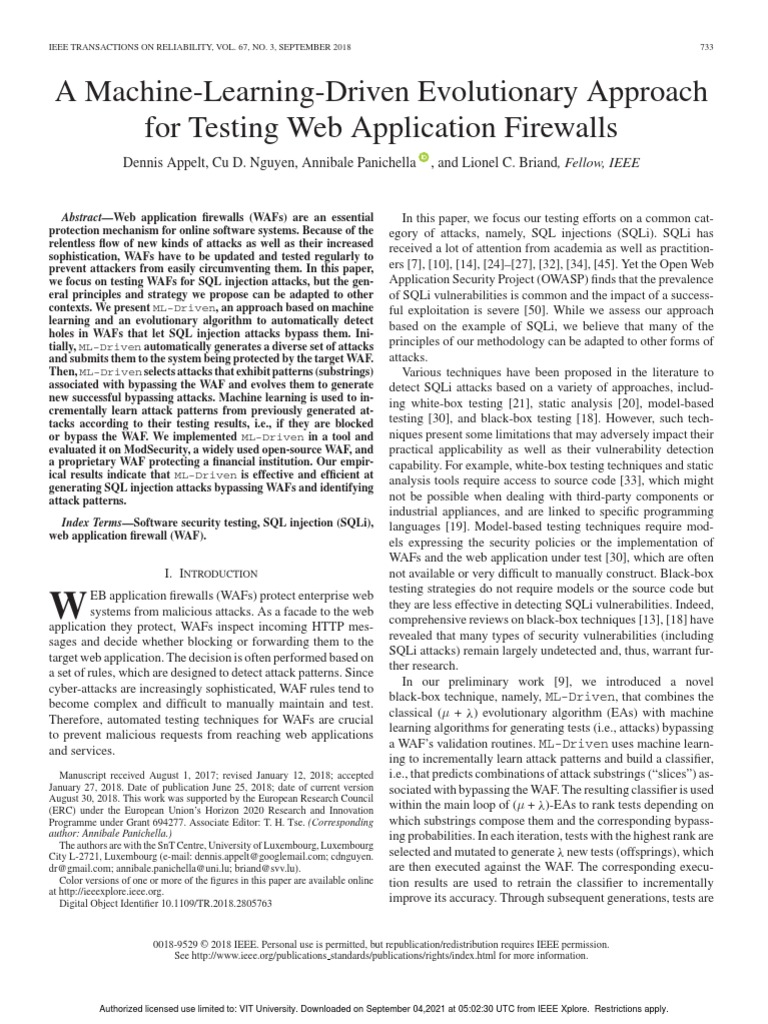 A Machine-Learning-Driven Evolutionary Approach For Testing Web ...