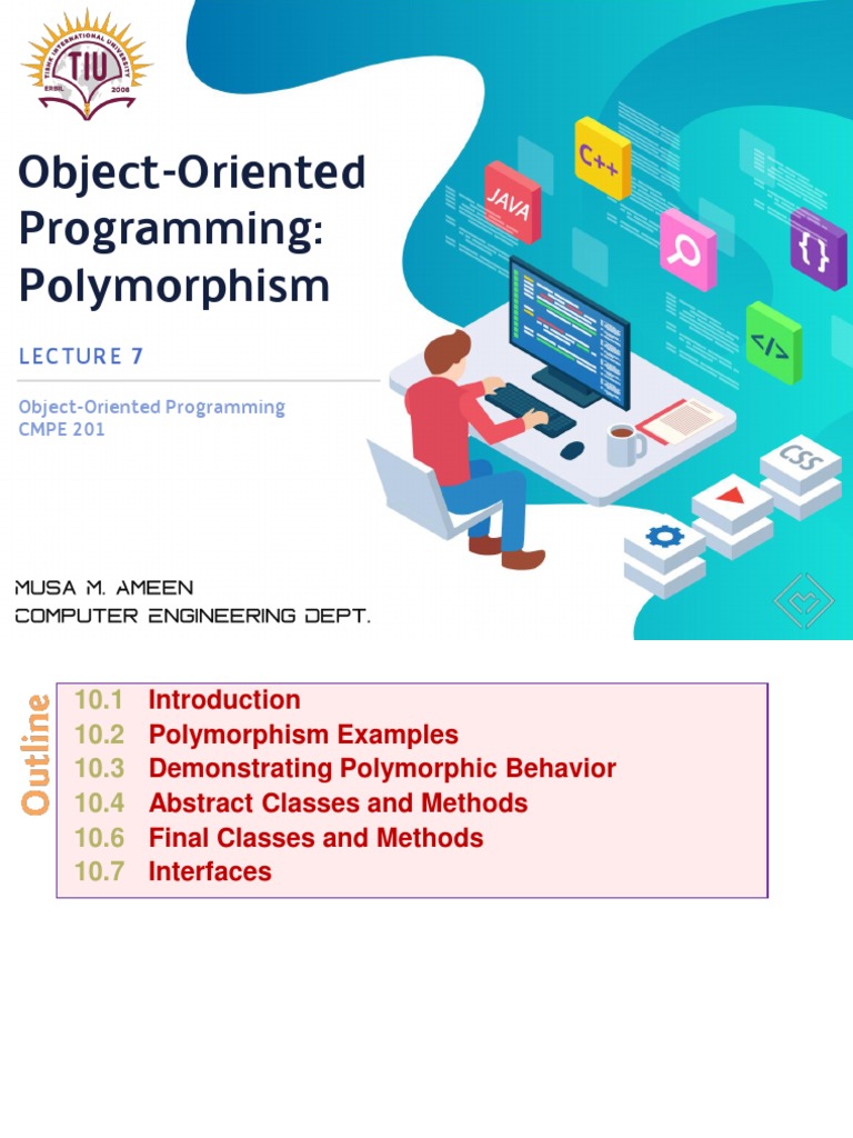 Object-Oriented Programming CMPE 201 | PDF | Inheritance (Object Oriented Programming) | Method ...