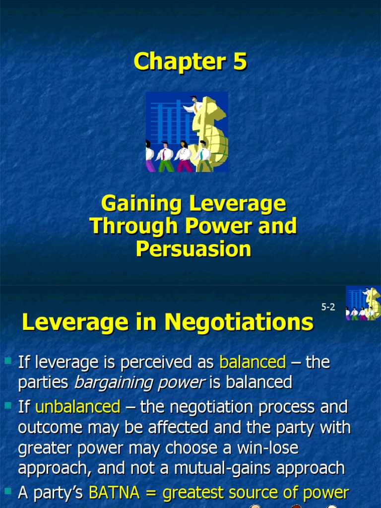 Gaining Leverage Through Power and Persuasion | PDF | Negotiation ...