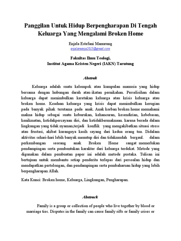 Panggilan Untuk Hidup Berpengharapan by Enjelaa | PDF