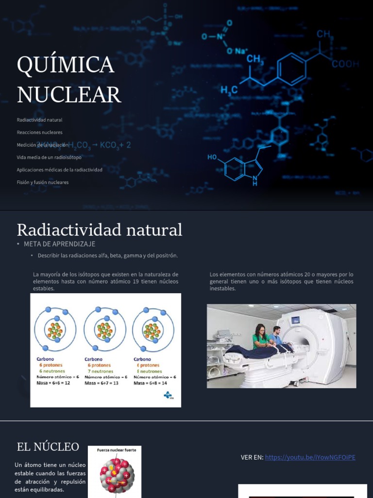 Tipos de Radiación y Efectos Nucleares | PDF | Desintegración ...