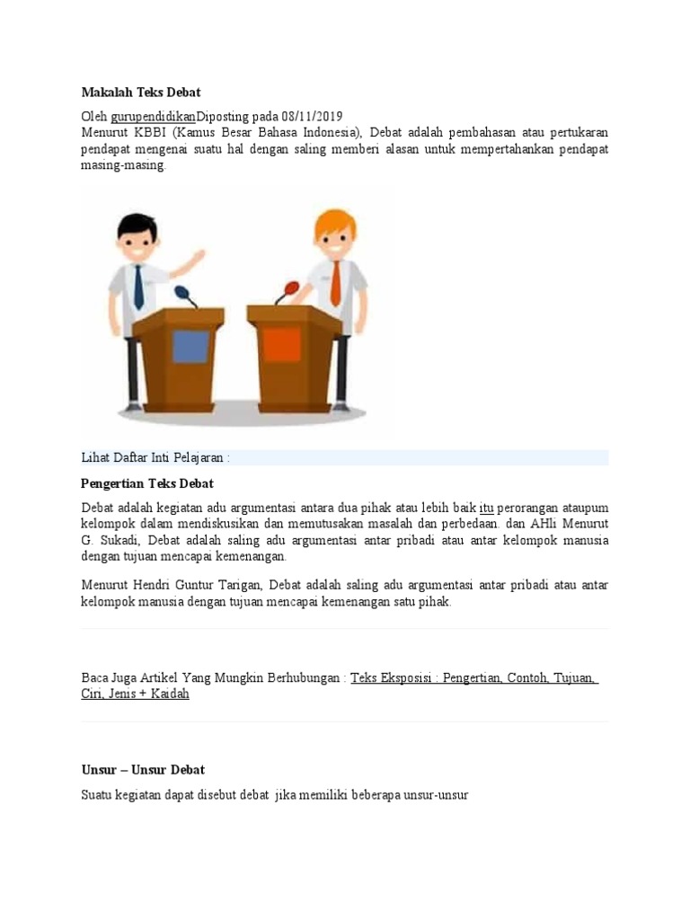 Materi Teks Debat | PDF
