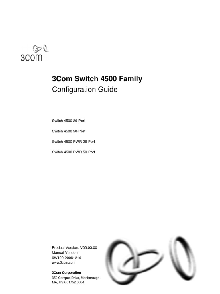 4500 Configuration Guide | PDF | Command Line Interface | Network Switch