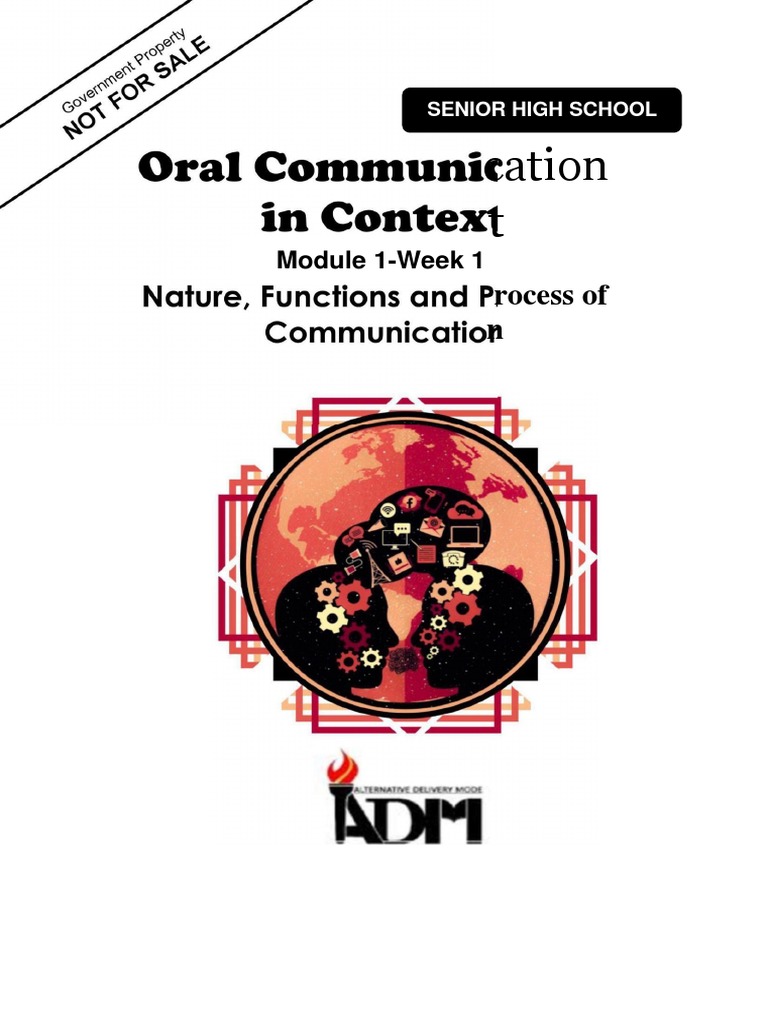 Week 1 Quarter 1 Module 1 Oral Communication | PDF | Communication ...