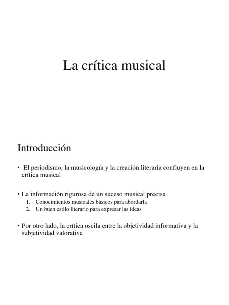 3.la Crítica Musical | PDF | Información | Canciones