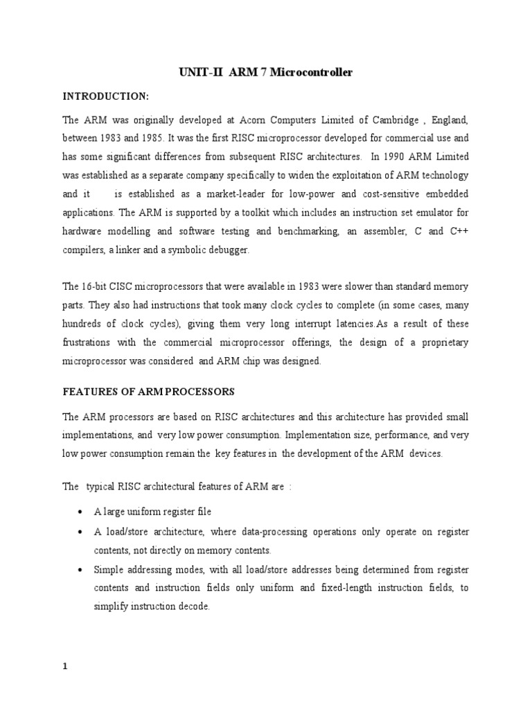 Arm 7 Architecture | PDF | Arm Architecture | Central Processing Unit