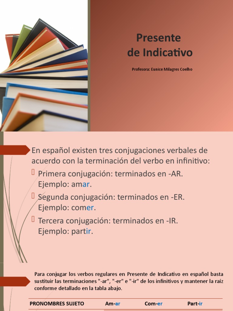 Presente Do Indicativo - 05-04 | PDF | Verbo | Conjugación gramatical