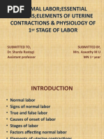 Mechanism of Normal Labour | PDF | Childbirth | Pelvis