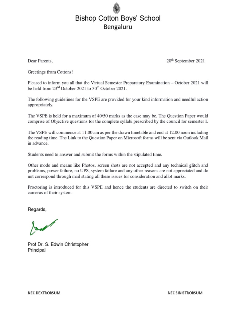 VSPE Guidelines OCT 2021 Grade X | PDF