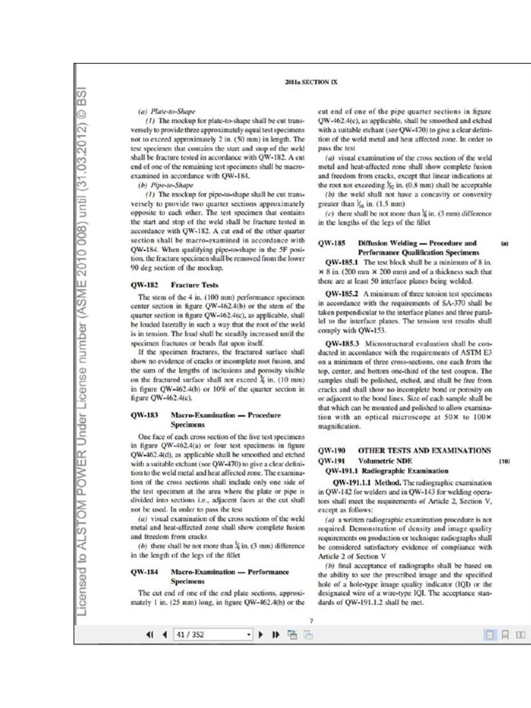 Asme Ix-2010 QW182 | PDF