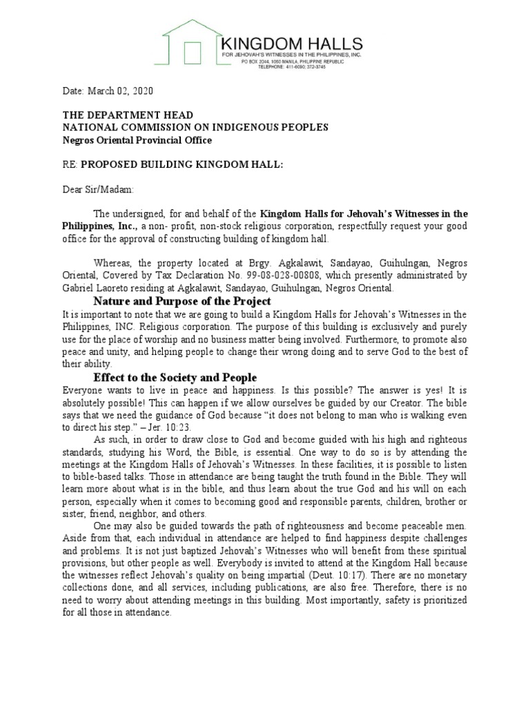 Ncip Letter Request | PDF | God