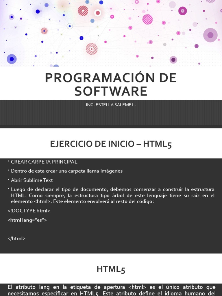 Ejercicio de Inicio HTML5 | PDF | HTML | Informática