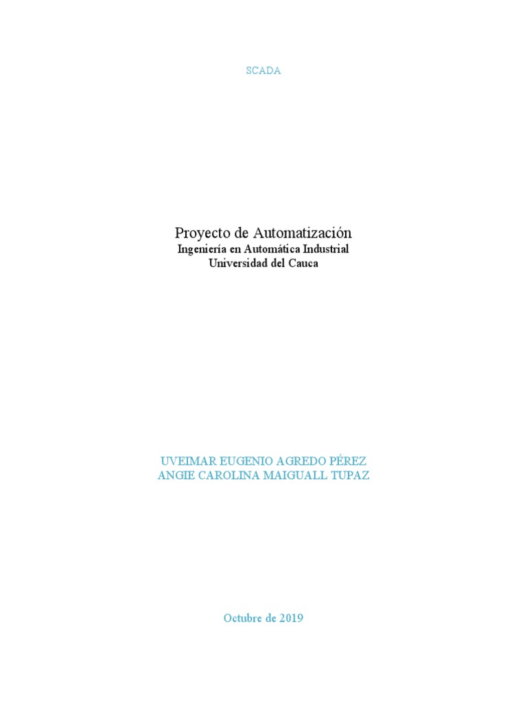 Scada Chocolate | PDF | Controlador lógico programable | Scada