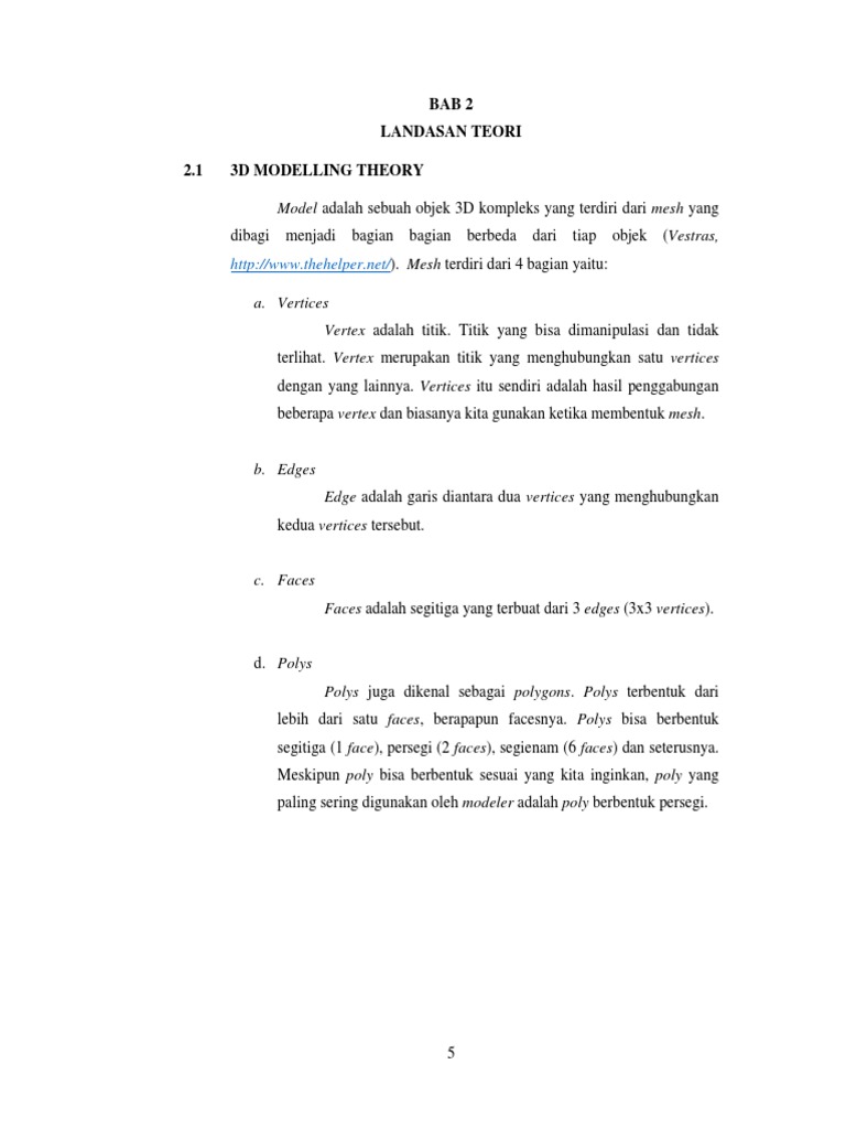 Binus Modeling | PDF