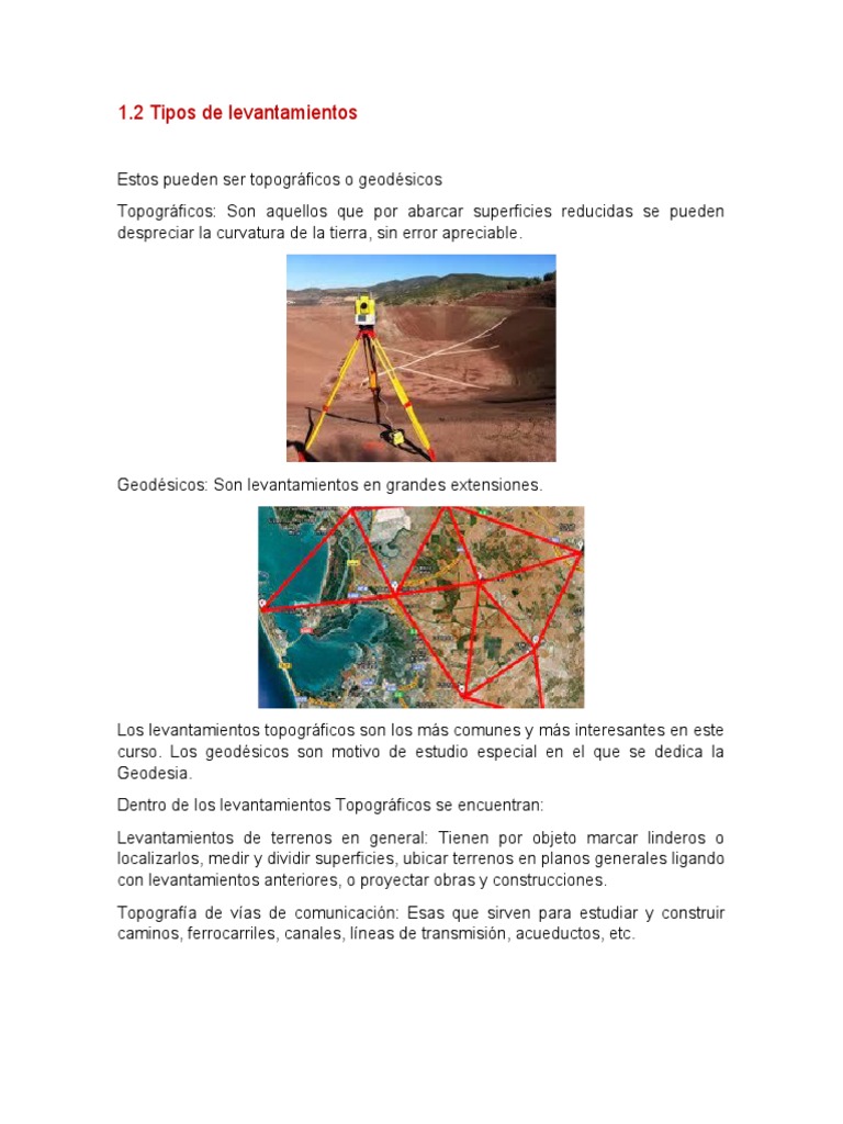 1.2.3 Tipos de Levantamientos | PDF