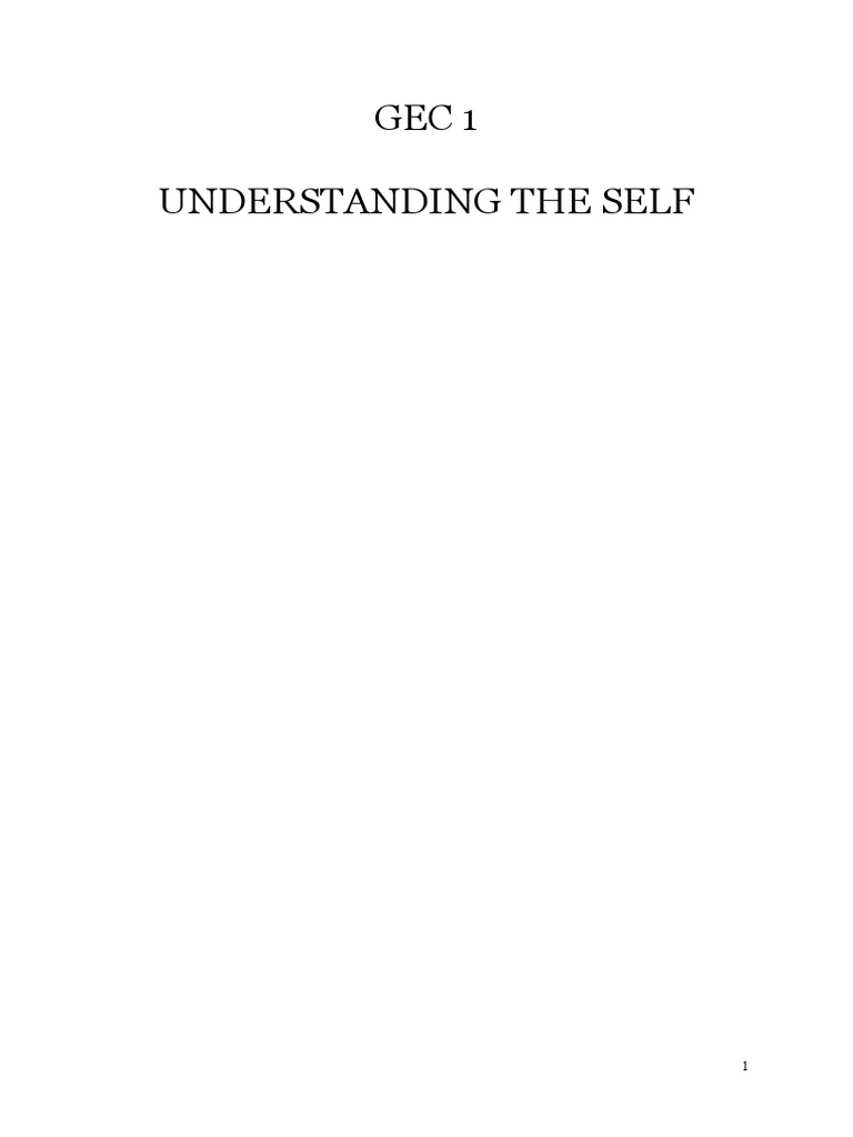 Uts Module 1 | PDF | Philosophy Of Self | Soul
