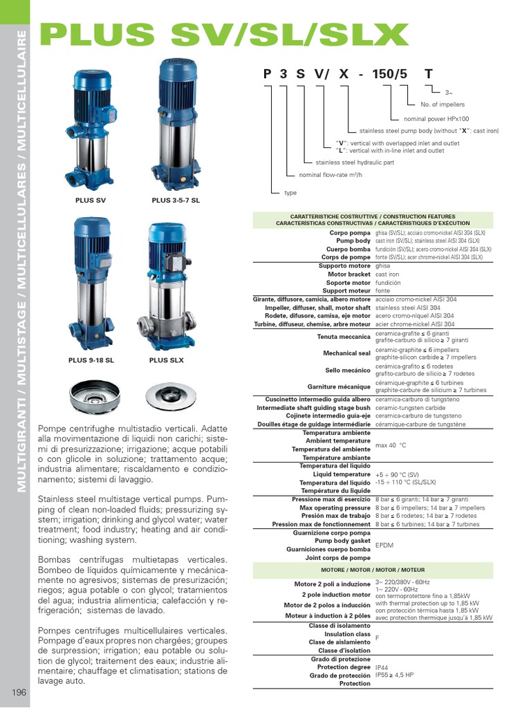 Ficha Tecnica Bomba Jockey Foras | PDF