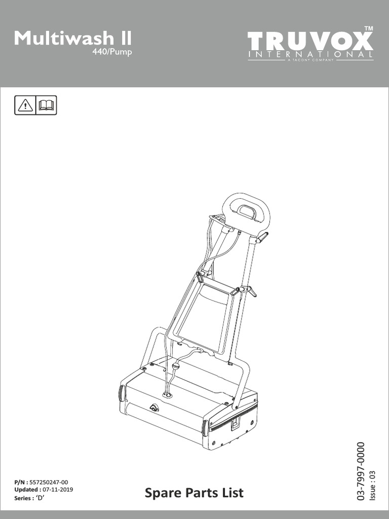 Multiwash II 440 PUMP Vue Éclatée | PDF | Connectique | Ingénierie ...