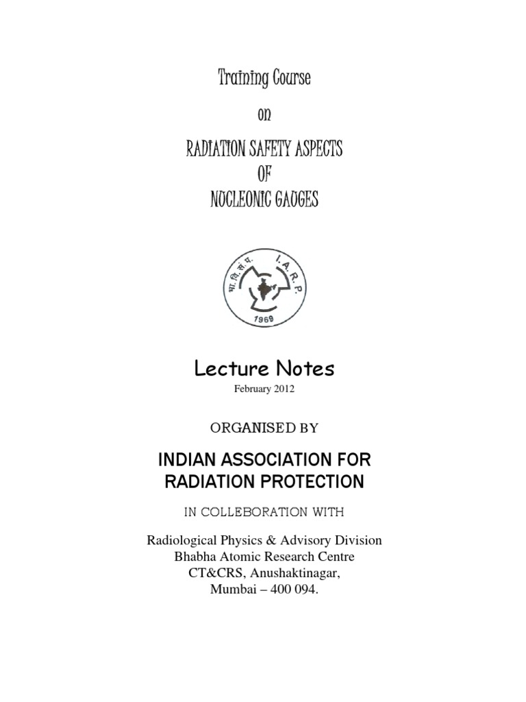Front Page of Leture Notes | PDF