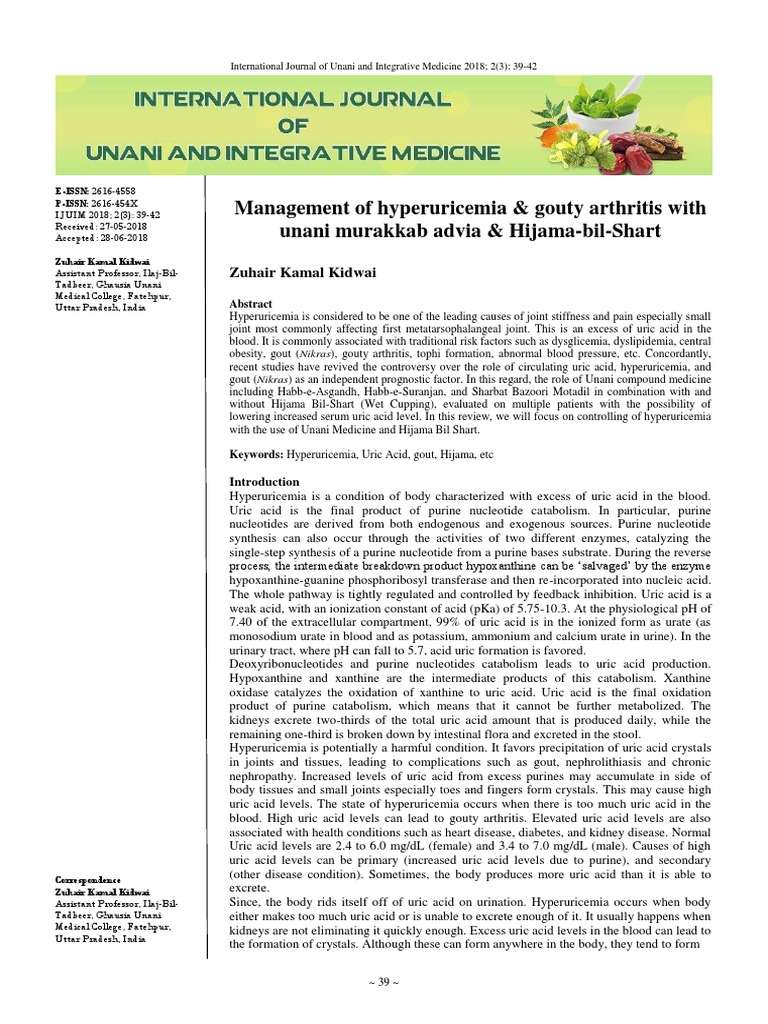 Management of Hyperuricemia and Gouty Ar | PDF | Gout | Medical Specialties
