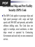 ISPS Code: Maritime Security Guide | PDF | Computer Security | Security