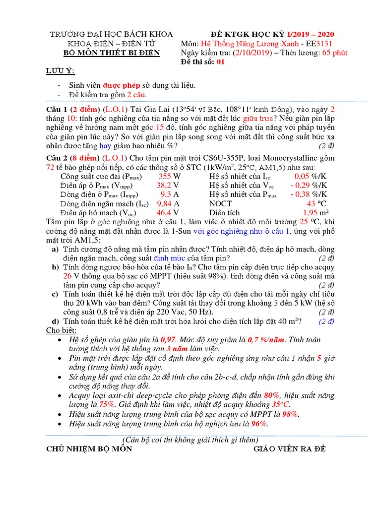 NLTT Mid-Term HK191 Lop CQ V1.3 Aftertest3 | PDF