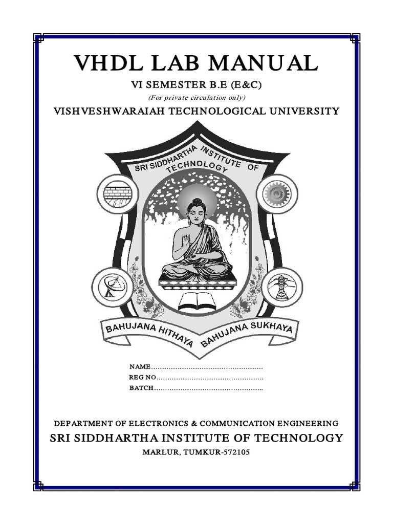 VHDL Lab Manual for E&C Students | PDF | Hardware Description Language ...