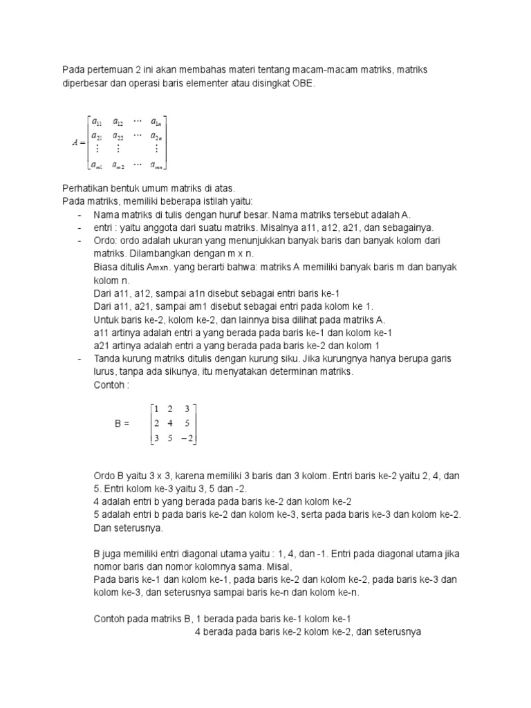 Aljabar Linear | PDF