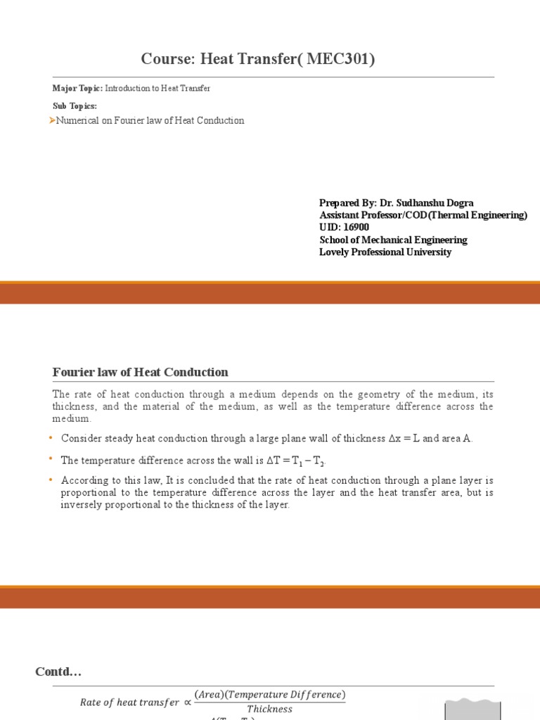 Numerical On Conduction Heat Transfer | PDF | Teaching Methods ...