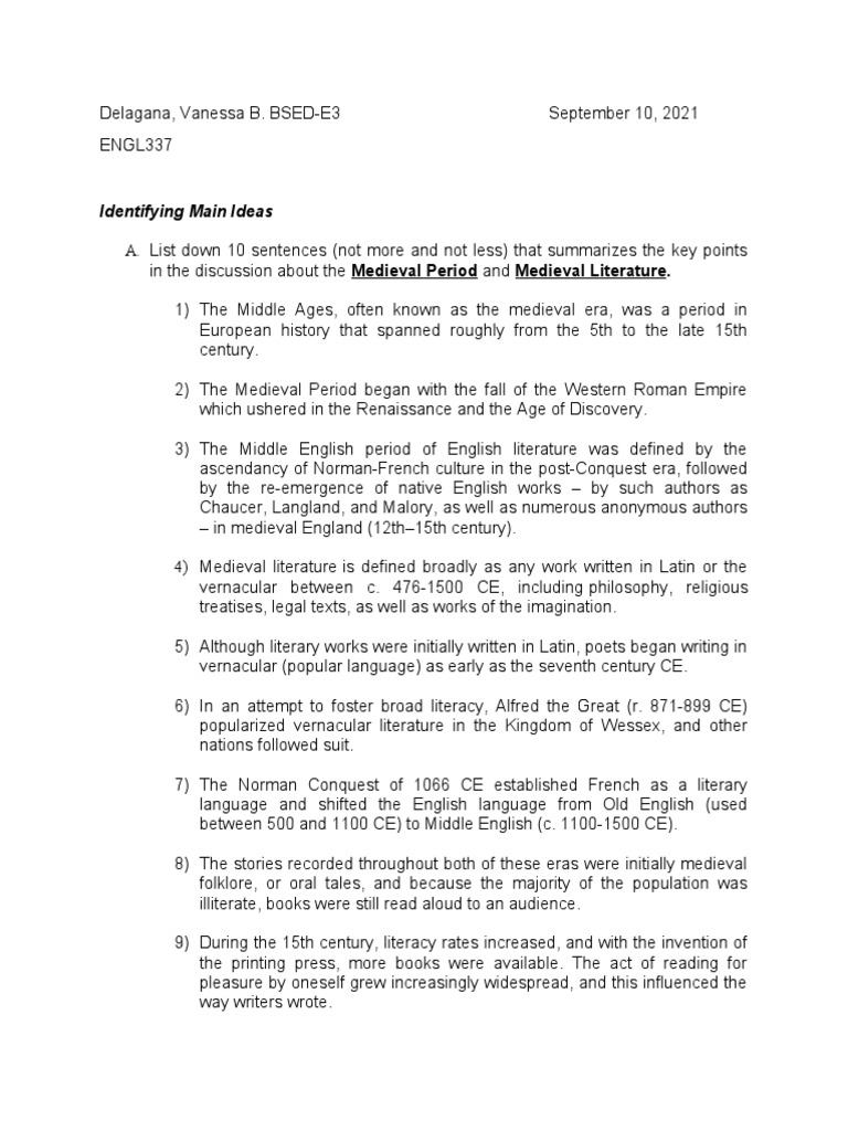 Medieval Period and The Canterbury Tales | PDF | The Canterbury Tales