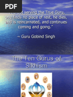 Sikh Gurus Timeline and Contributions | PDF