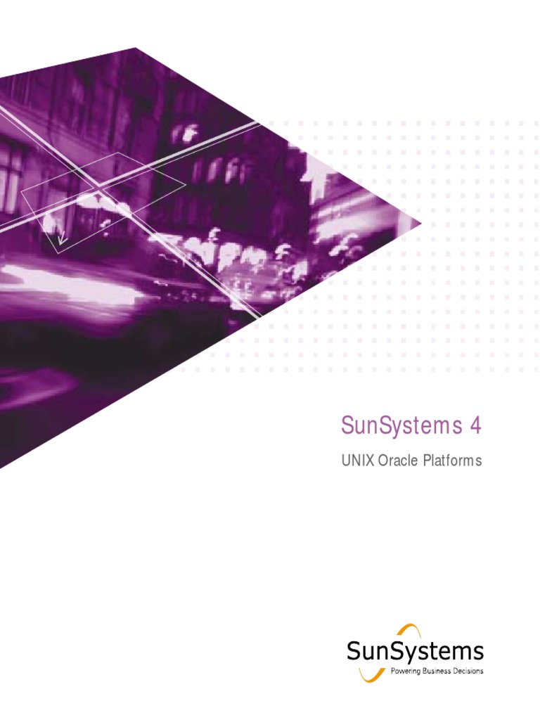 SunSystems SunAccount Version 426 UNIX Oracle Platforms 8 | PDF ...