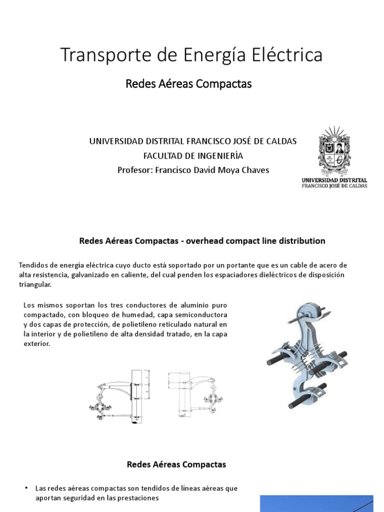 Ventajas de Redes Aéreas Compactas | PDF | Transmisión de energía ...